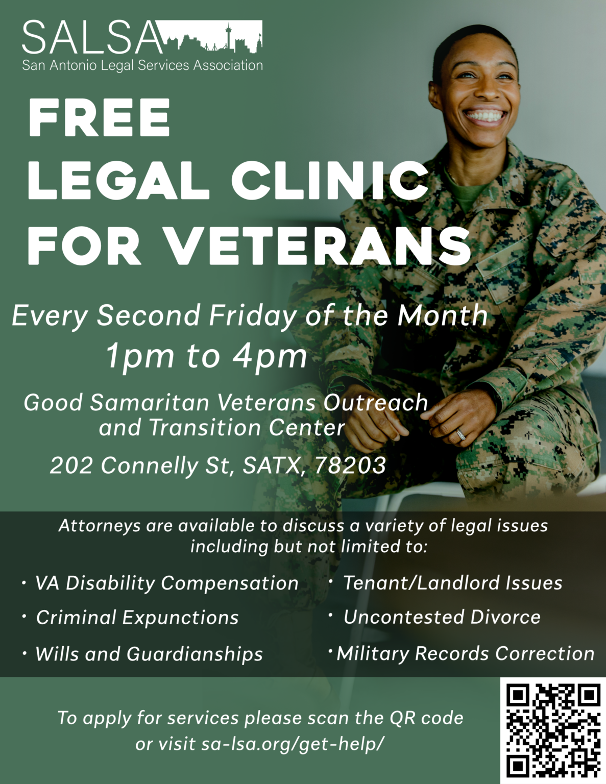 Veteran and Military Spouse Legal Services - San Antonio Legal Services ...